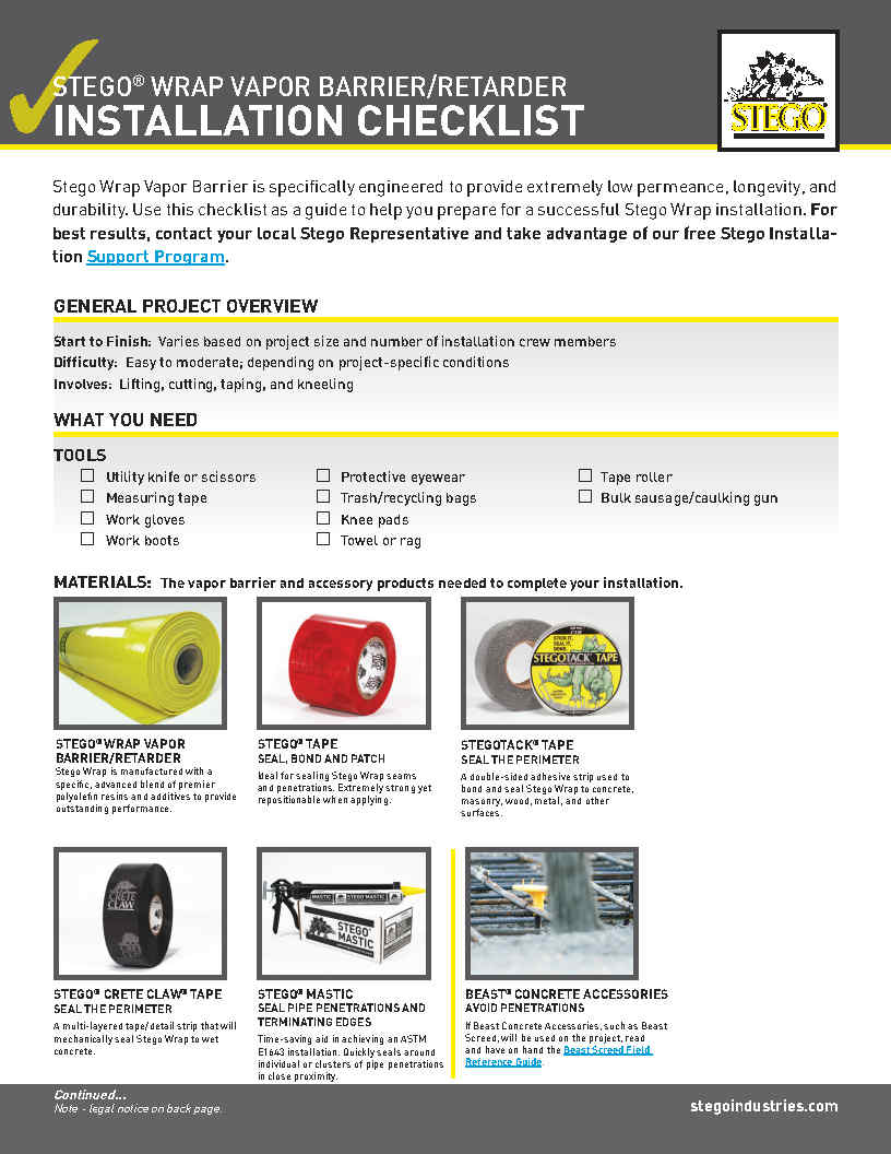 Your 4-Step Checklist for Installing an Under-Slab Vapor Barrier
